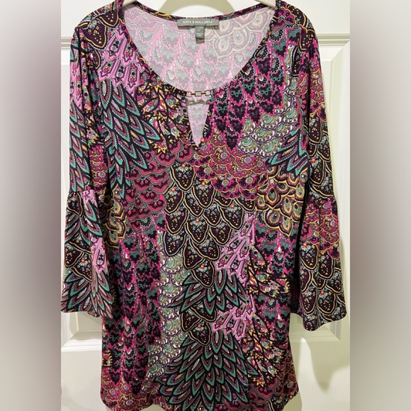 Kate & Mallory | Tops | Nwot Kate Mallory Colorful Top Size L | Poshmark